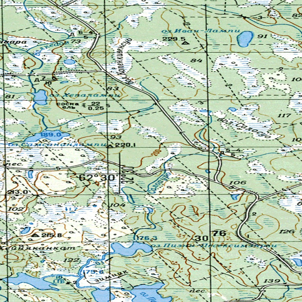 Soviet Genshtab Map - p36-053/054--(1985) - Russia by Avenza Systems Inc. | Avenza Maps