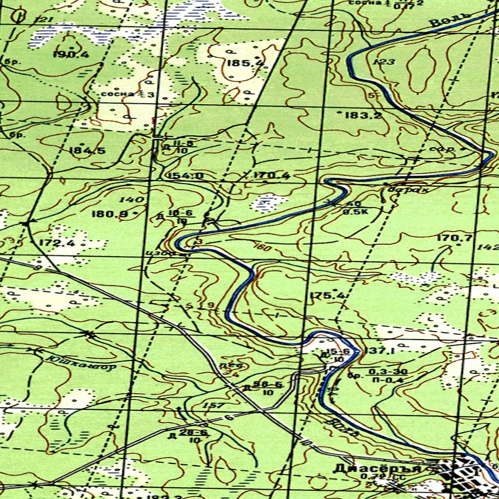 Soviet Genshtab Map - p39-059/060--(1989) - Russia by Avenza Systems Inc. | Avenza Maps