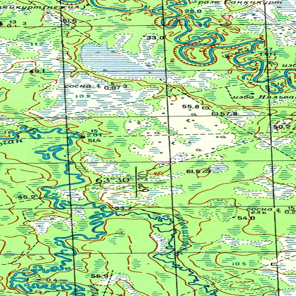Soviet Genshtab Map - p42-015/016--(1979) - Russia by Avenza Systems Inc. | Avenza Maps