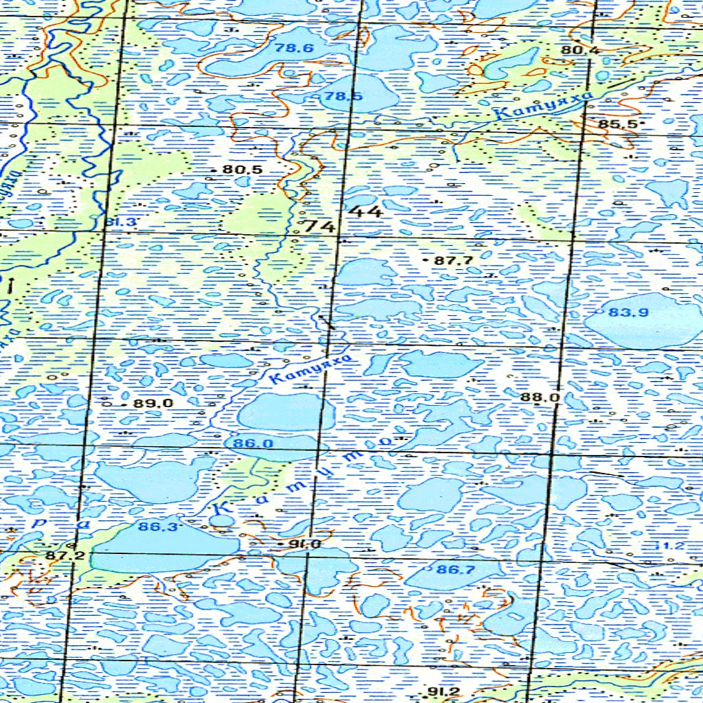 Soviet Genshtab Map - p43-047/048 - Russia by Avenza Systems Inc. | Avenza Maps