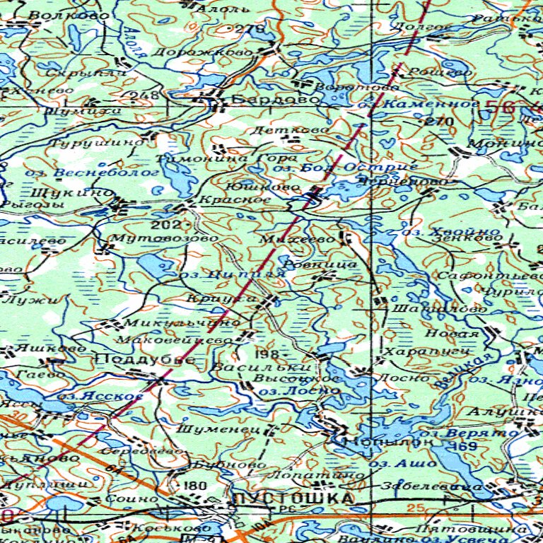 Soviet Genshtab - o35-4--(1988) - Russia Map by Avenza Systems Inc. | Avenza Maps