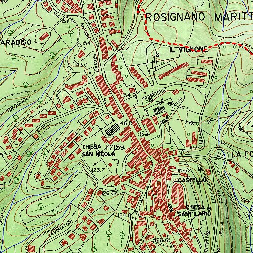 Rosignano Marittimo T10K Map by Boreal Mapping | Avenza Maps