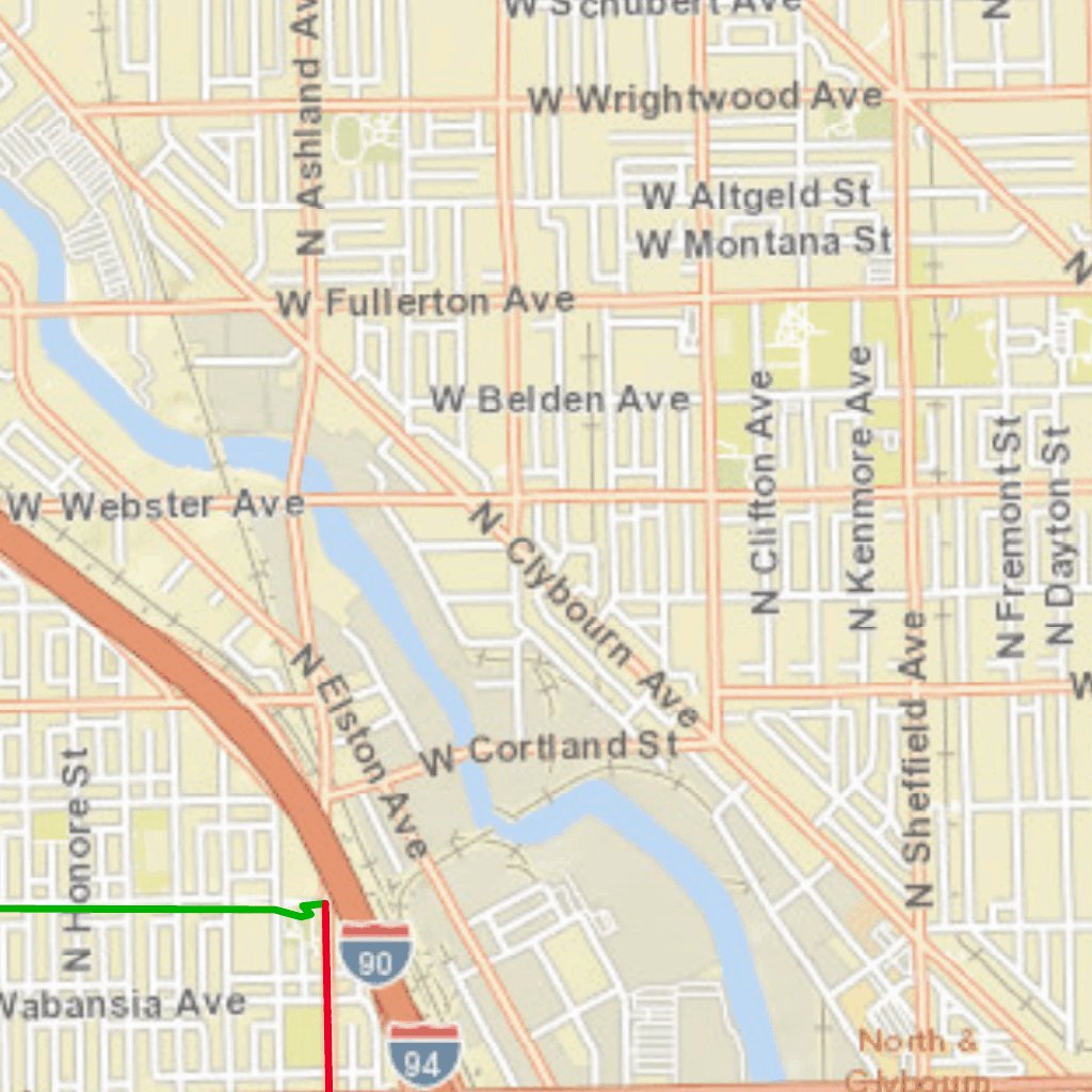 Chicago Bicycle Tour Map by Crossover Ventures LLC | Avenza Maps