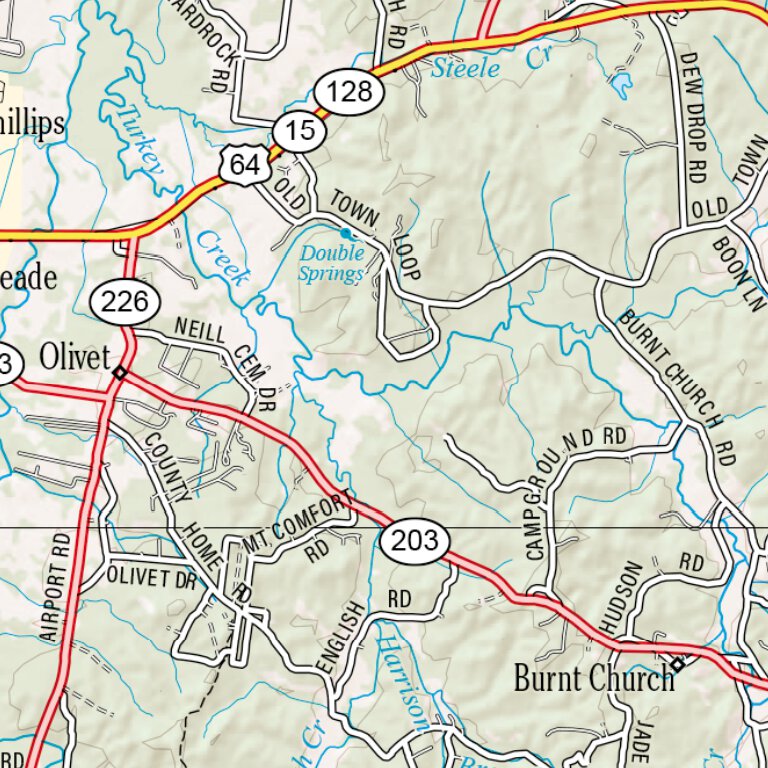 Tennessee Atlas & Gazetteer Page 6 Map by Garmin | Avenza Maps