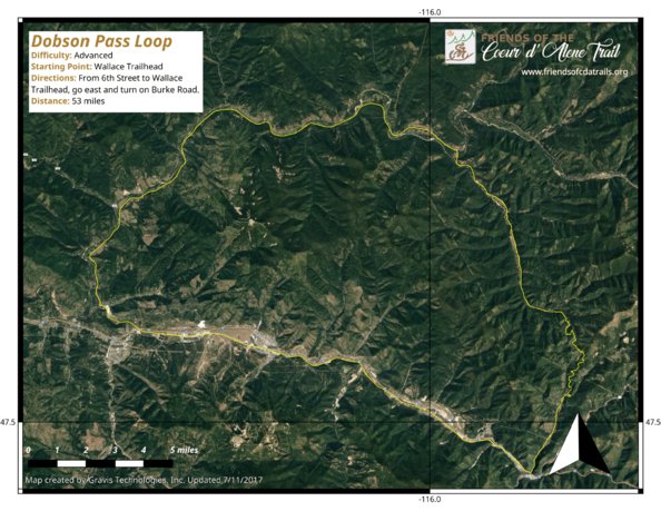 Bike Trail - Dobson Pass Loop Map by Gravis Technologies, Inc. | Avenza Maps
