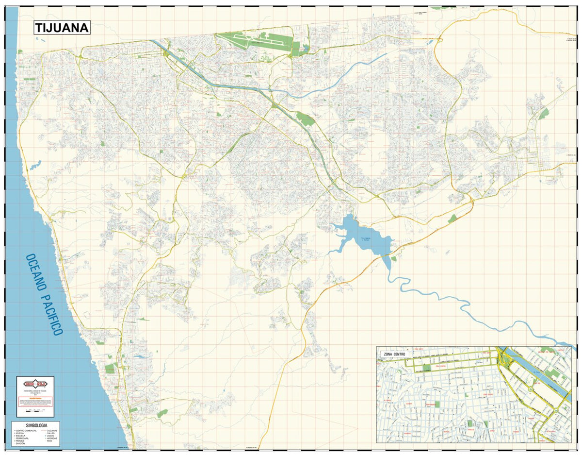 TIJUANA / Calles Map by Guia Roji | Avenza Maps