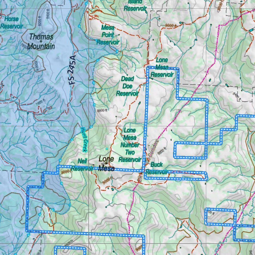 Colorado Unit 711 Recommendations for 3rd and 4th Rifle Map by HuntAI | Avenza Maps