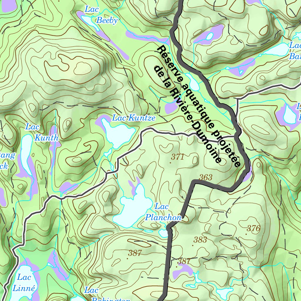 Rivière Dumoine (sentier Tote) - Dumoine River (Tote trail) Map by JLC ...