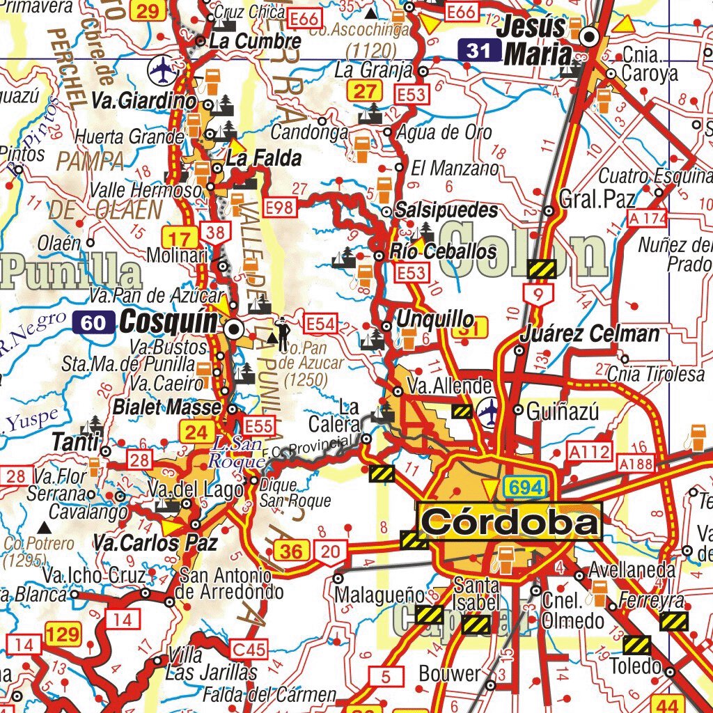 Córdoba Map by MAPAS ARGENGUIDE De Latinbaires Editores srl | Avenza Maps