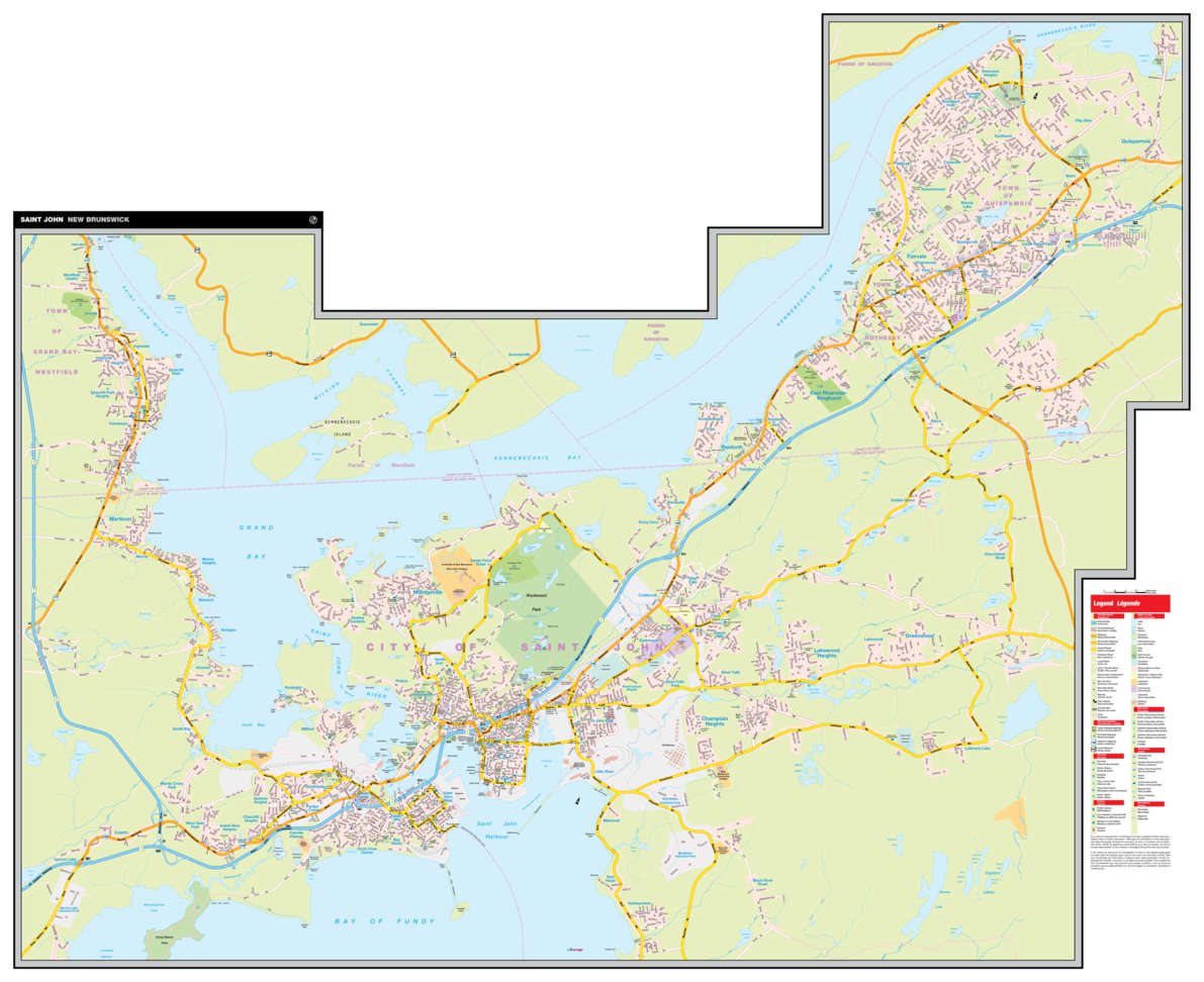 Saint John, NB Map by Mapmobility Corp. | Avenza Maps