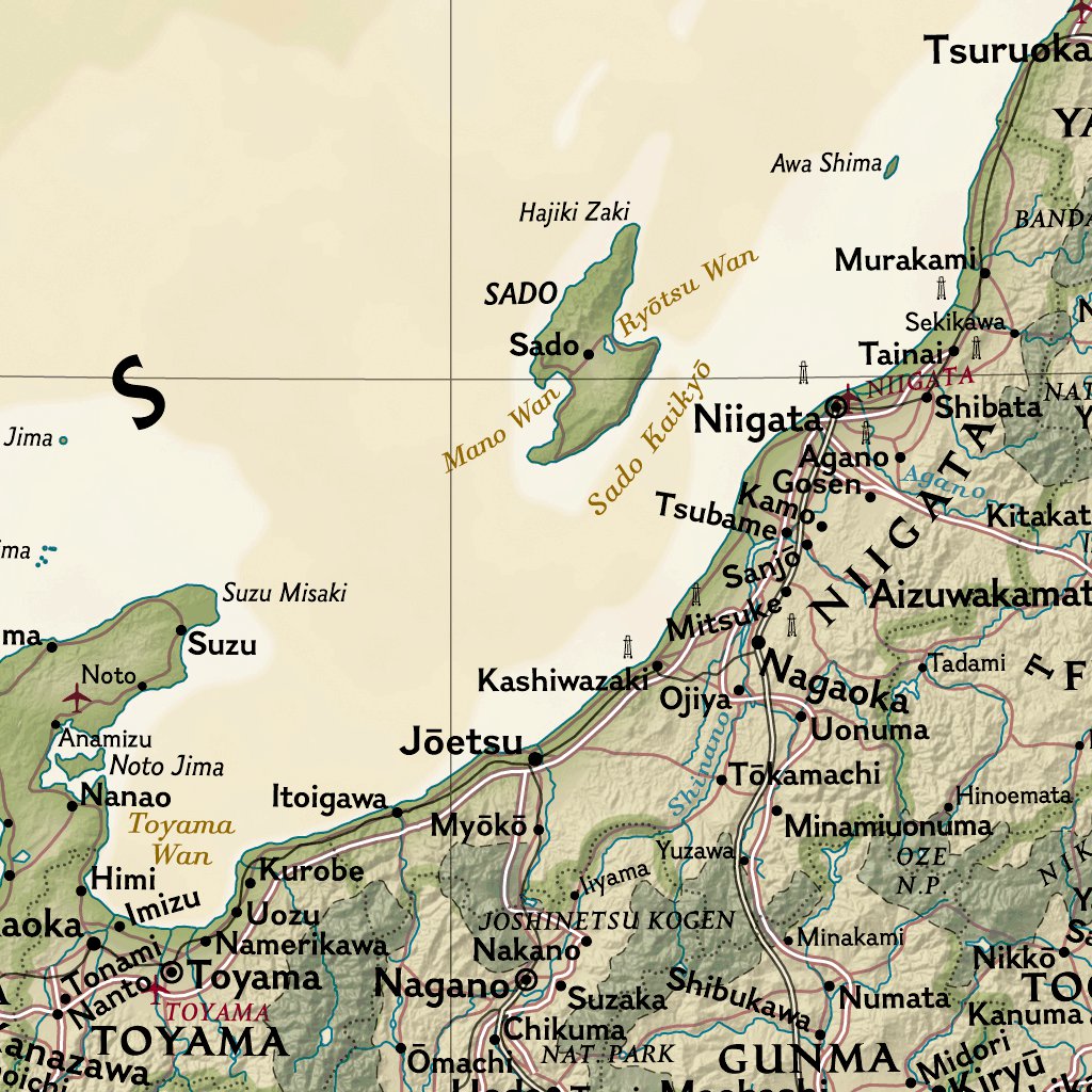 Japan Executive Map by National Geographic | Avenza Maps
