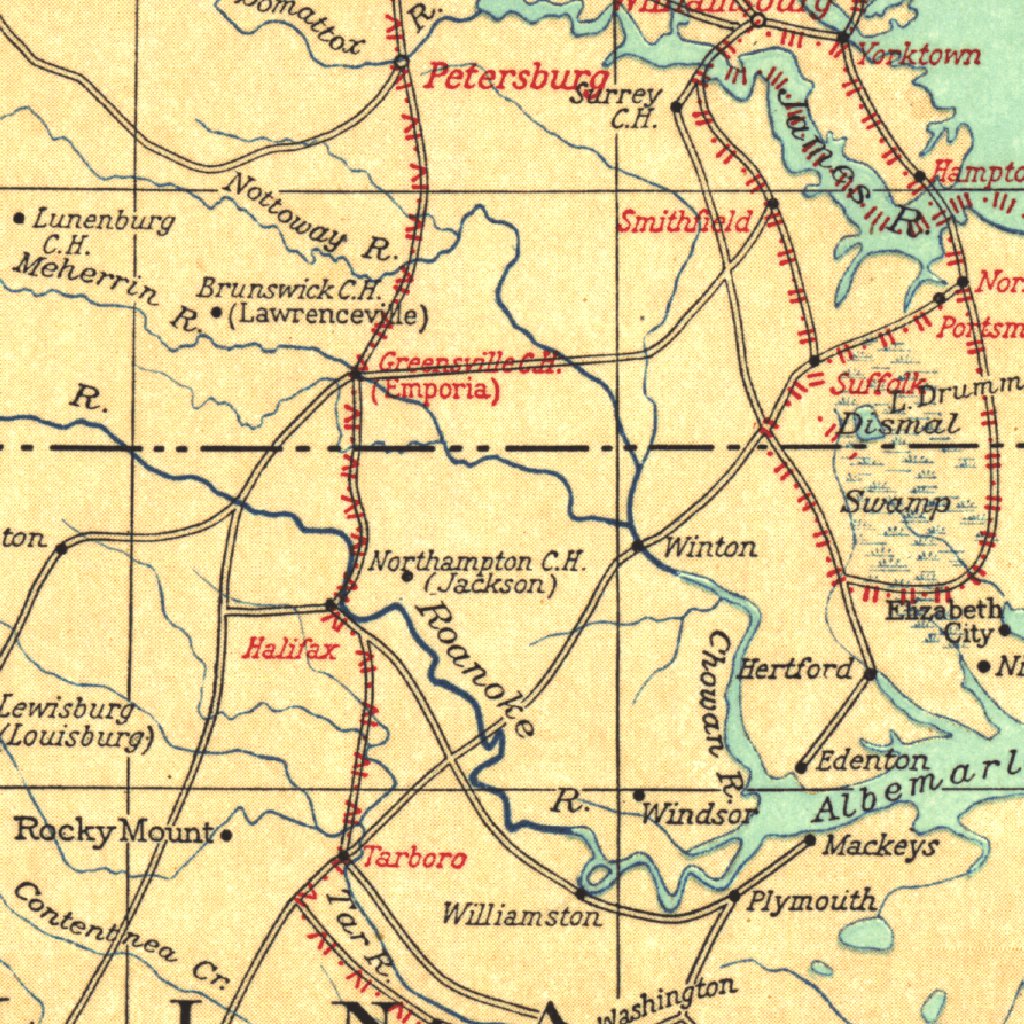 Travels Of George Washington 1932 Map by National Geographic | Avenza Maps