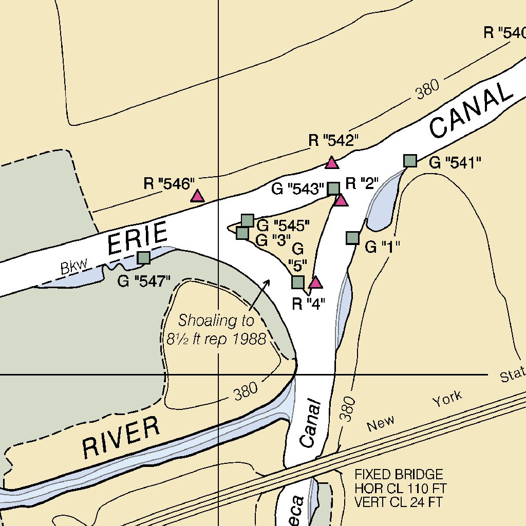 Erie Canal - Montezuma National Wildlife Refuge Map by National ...