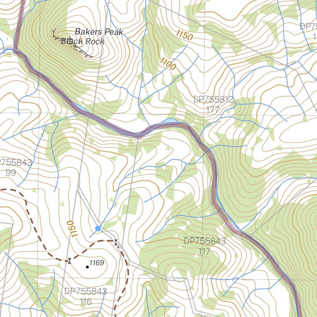 Clevedon 9237-2N Map by NSW Government Spatial Services | Avenza Maps