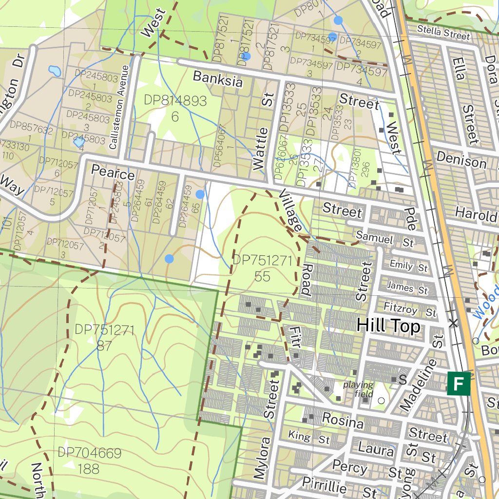 Hill Top 8929-2N Map by NSW Government Spatial Services | Avenza Maps