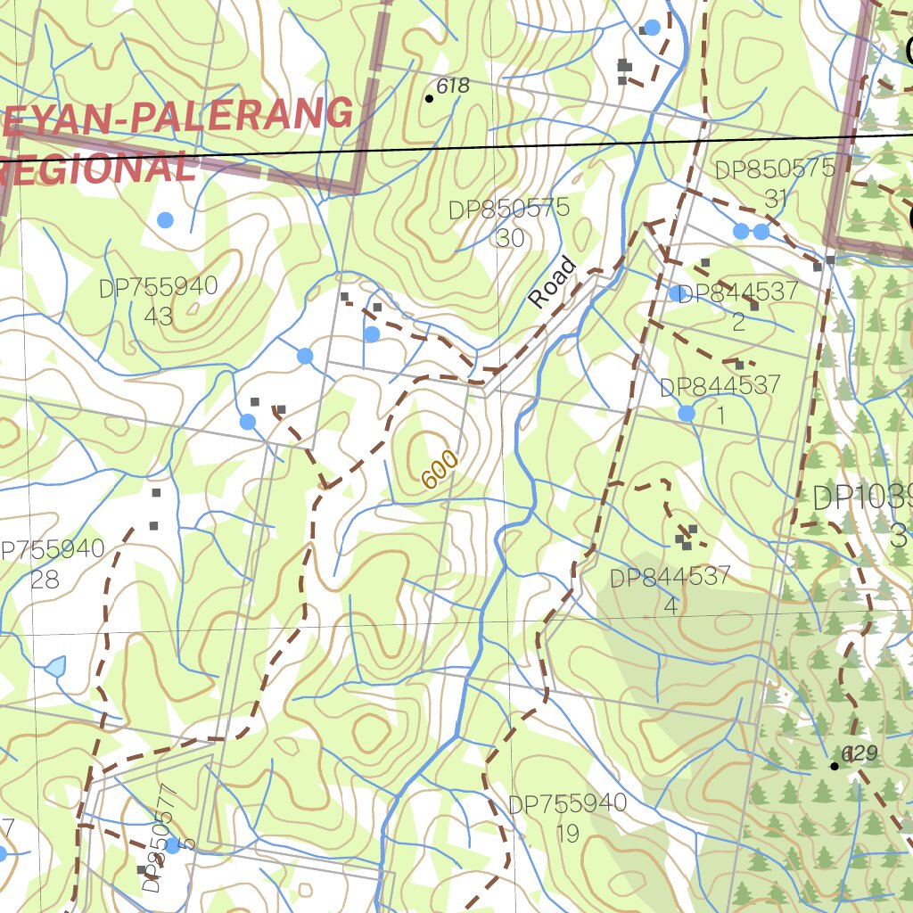 Oallen 8827-1S Map by NSW Government Spatial Services | Avenza Maps