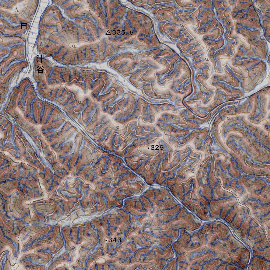 553666 下唐川 （しもからかわ Shimokarakawa）, CS立体図+地形図 Map by Pacific Spatial Solutions, Inc. | Avenza Maps