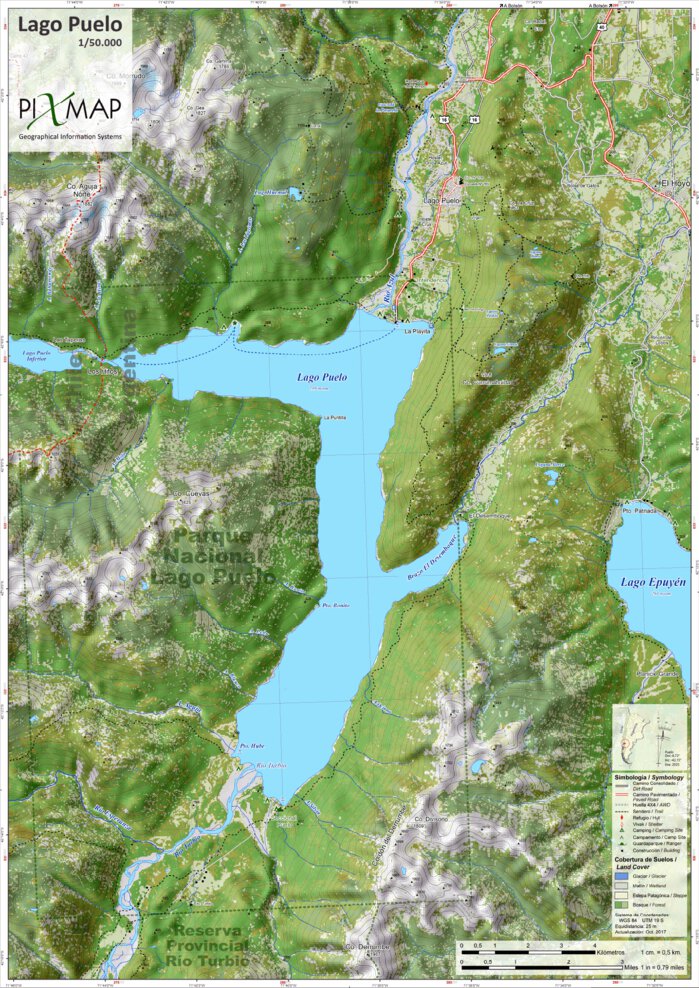 Lago Puelo 1/50.000 Map by Pixmap Cartografia Digital | Avenza Maps