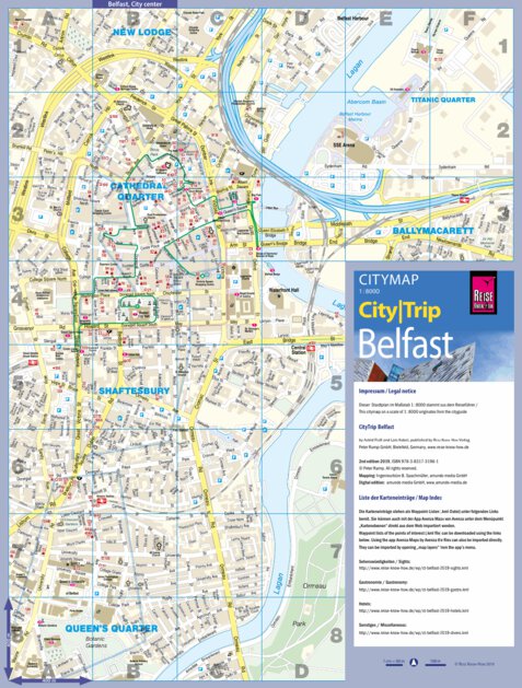 Citymap Belfast 2019 Map by Reise Know-How Verlag Peter Rump GmbH | Avenza Maps