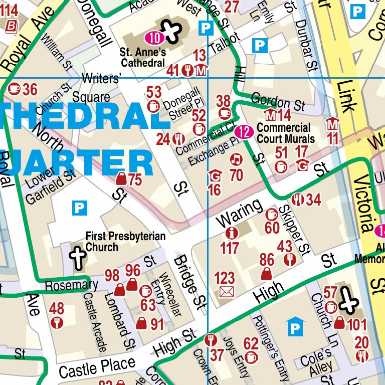 Citymap Belfast 2019 Map by Reise Know-How Verlag Peter Rump GmbH | Avenza Maps