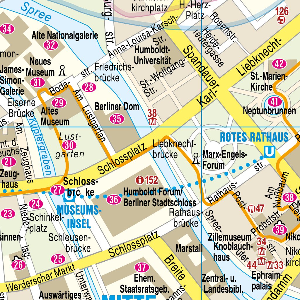 Citymap Berlin 2024 Map by Reise Know-How Verlag Peter Rump GmbH | Avenza Maps