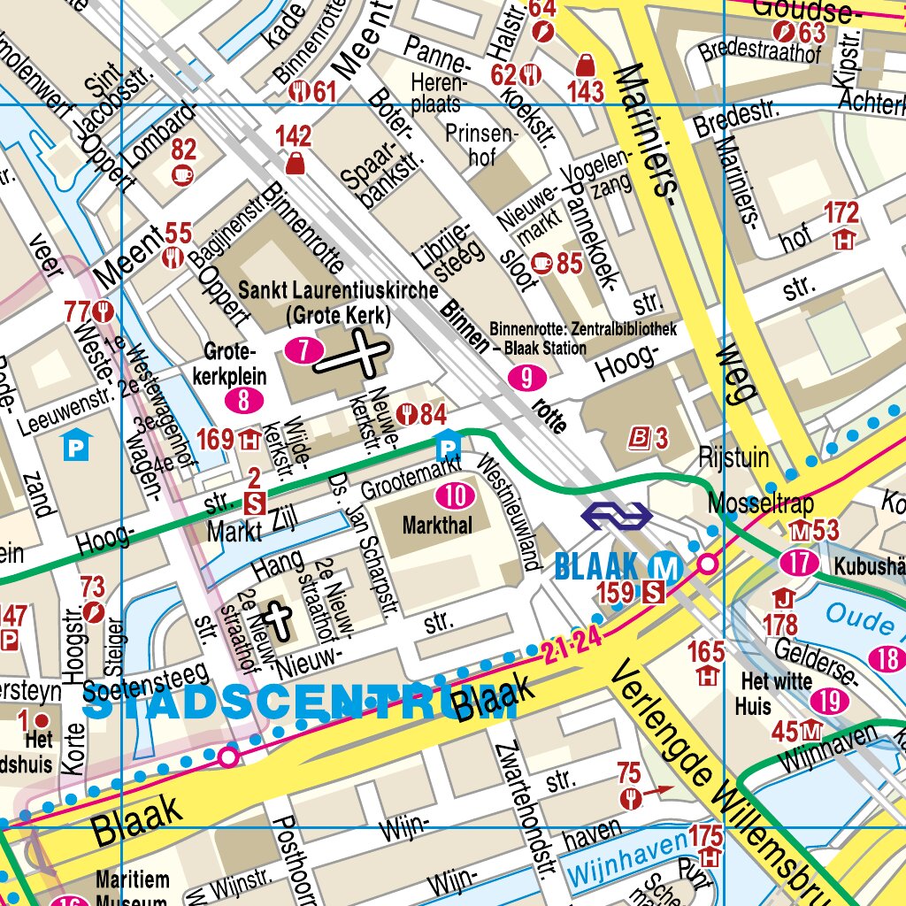 Citymap Rotterdam 2025 Map by Reise Know-How Verlag Peter Rump GmbH | Avenza Maps