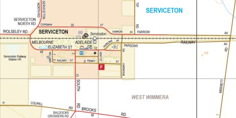 Serviceton - Spatial Vision's VicMap Book (South West Edition 8, 2024) Map by Spatial Vision ...