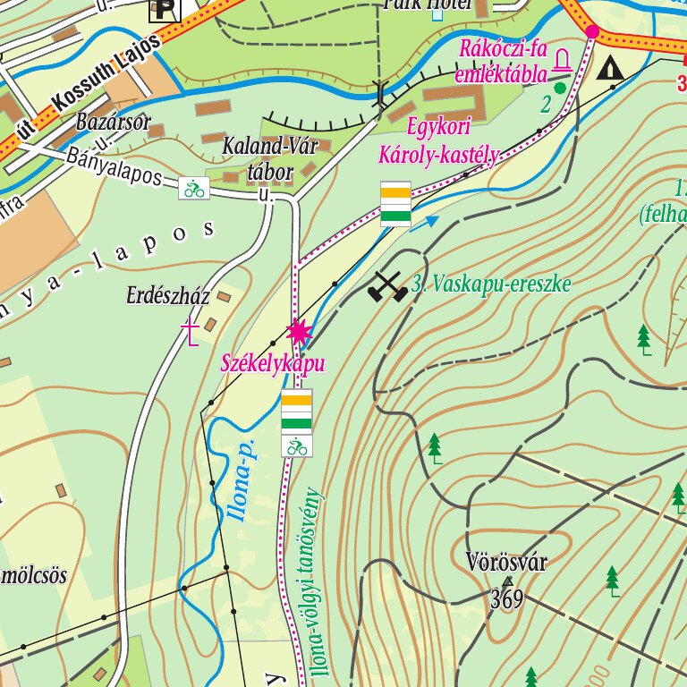 Parádsasvár, Parád, Parádfürdő turistatérkép* tourist Map by Szarvas Andras private entrepreneur ...