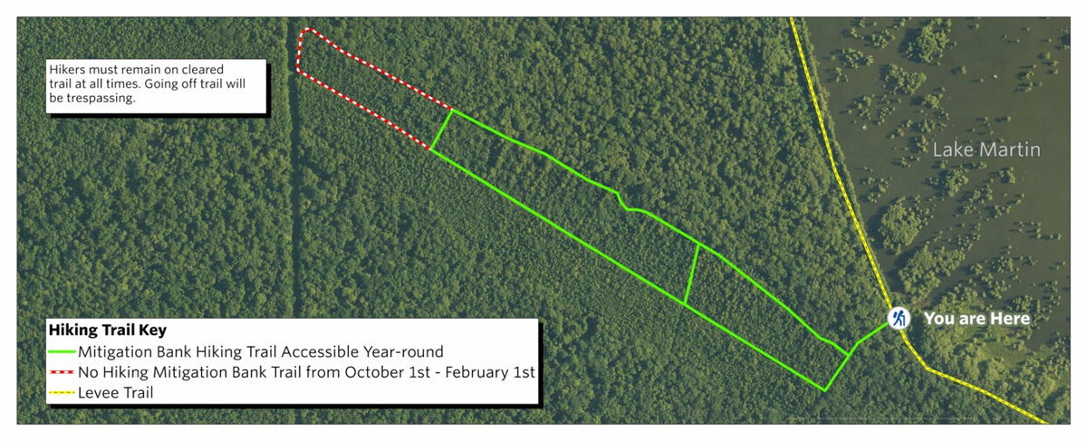 Cypress Island Mitigation Bank Trail Map by LA | Avenza Maps