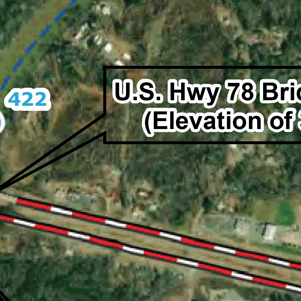 Black Warrior-Tombigbee River Navigation Chart 55 (Mile 413.4 - 423.4) Map by US Army Corps of ...