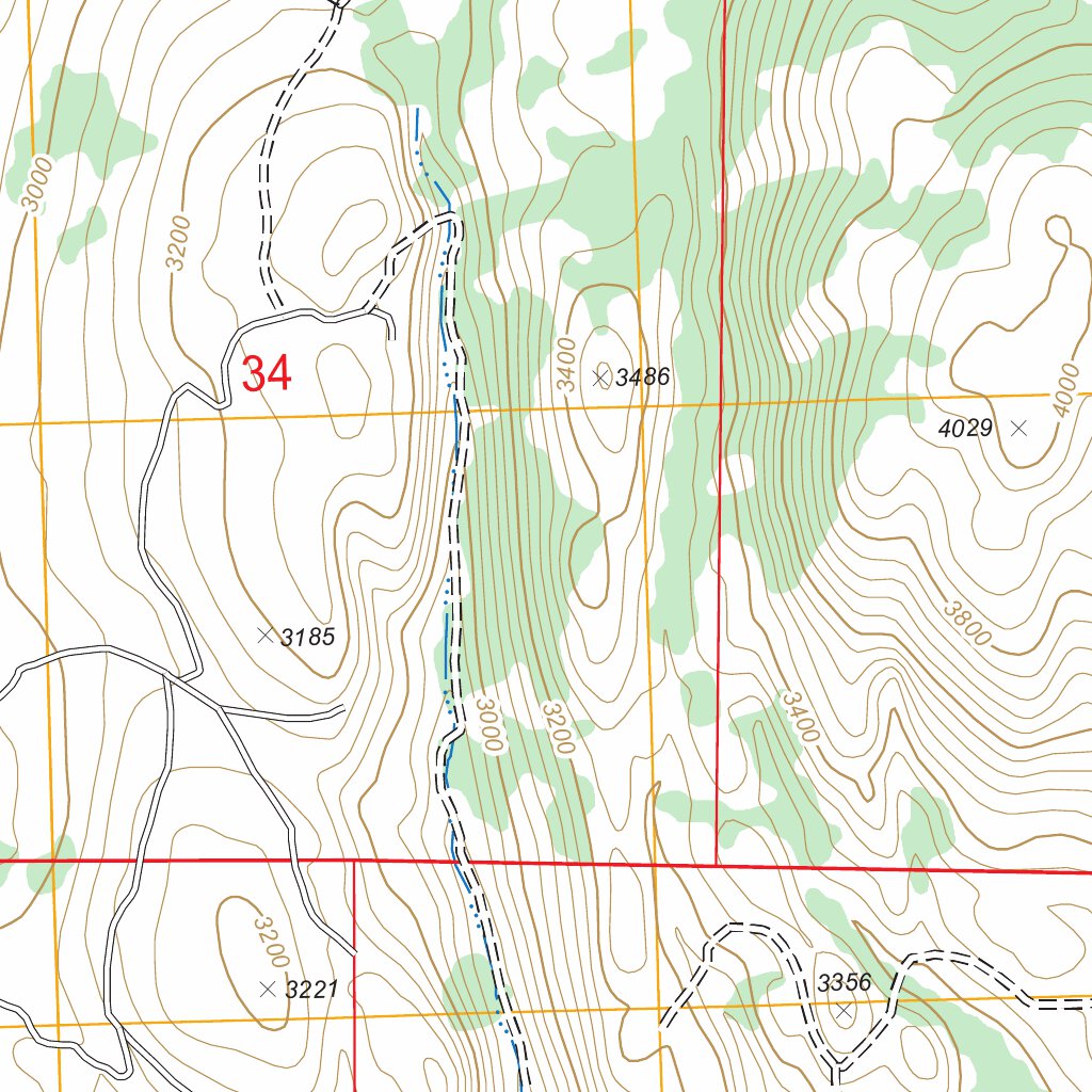 Cayuse Mountain, WA FSTopo Legacy Map by US Forest Service - Topo | Avenza Maps