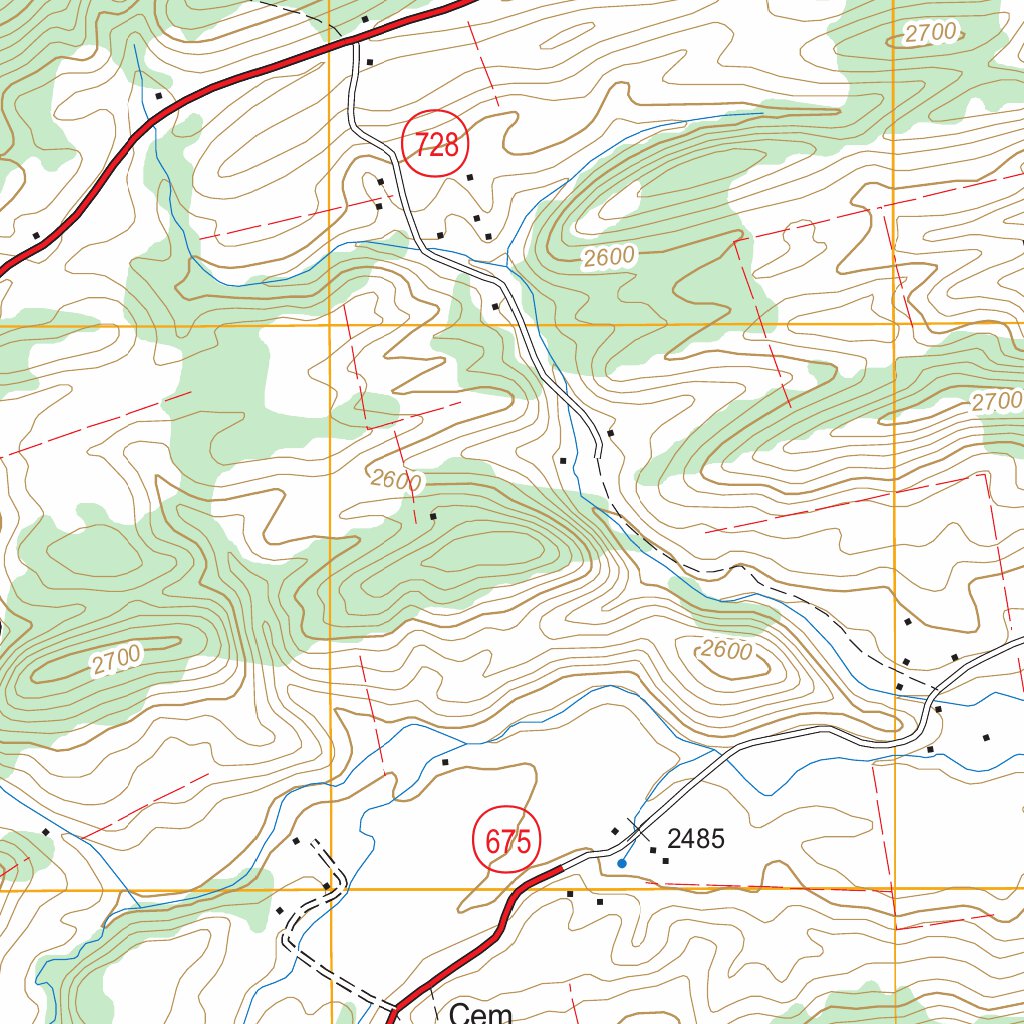Cedar Springs, VA FSTopo Legacy Map by US Forest Service - Topo ...