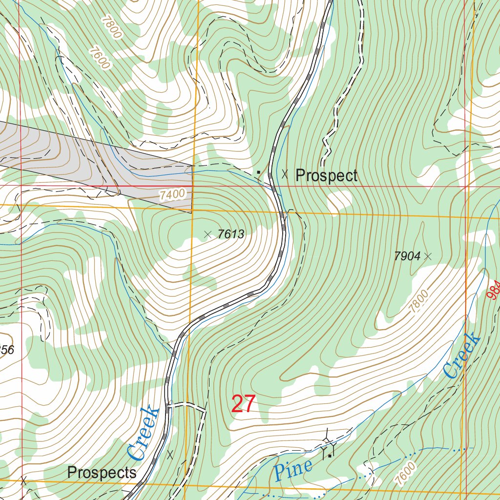 Dollarhide Mountain, ID FSTopo Legacy Map by US Forest Service - Topo ...