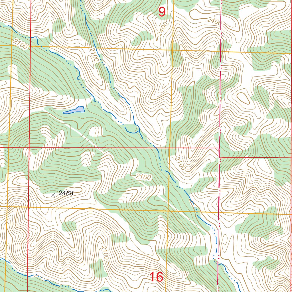 Figure 4 Ranch, ND FSTopo Legacy Map by US Forest Service - Topo | Avenza Maps