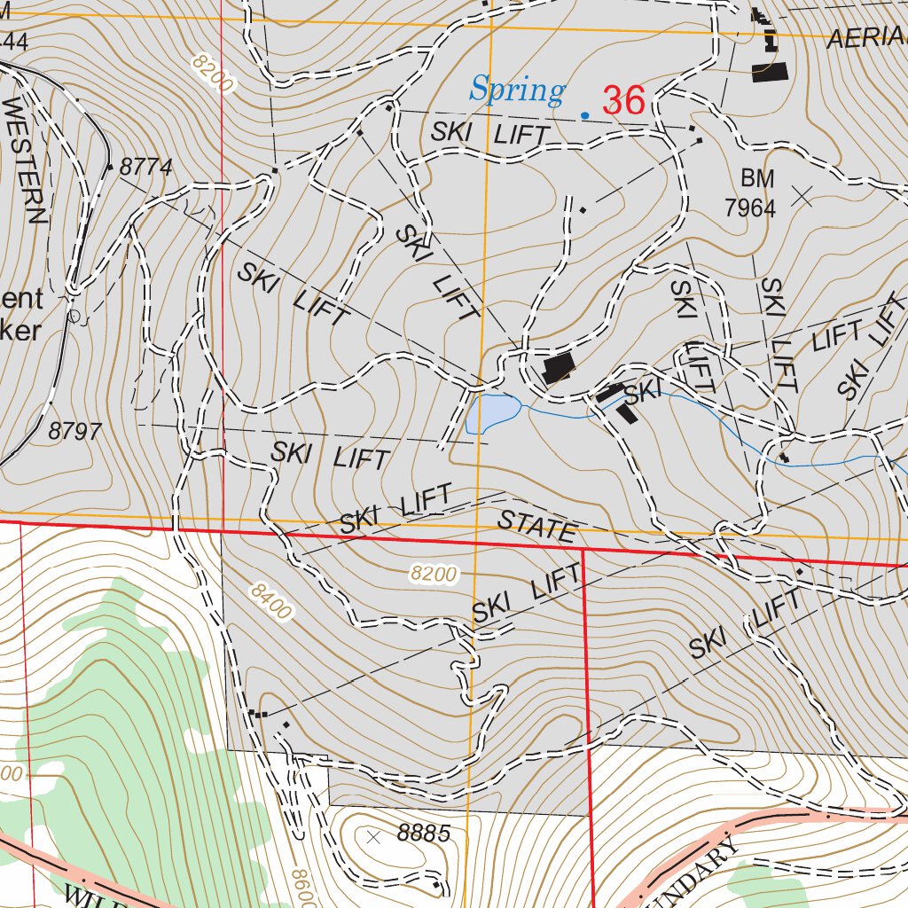 Granite Chief, CA FSTopo Legacy Map by US Forest Service - Topo | Avenza Maps