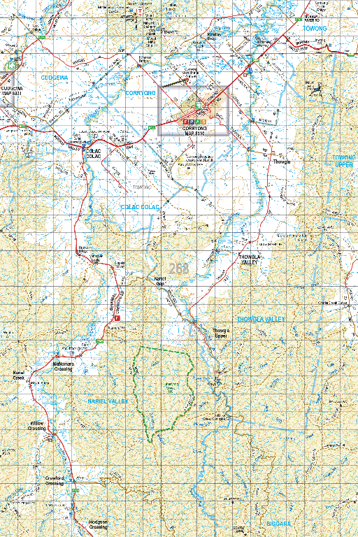 Map 268 - Spatial Vision's Vicmap Book (North East Edition 8, 2025) - 100K Series by Veris ...
