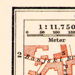 Sarajevo town plan, 1913 Map by Waldin | Avenza Maps