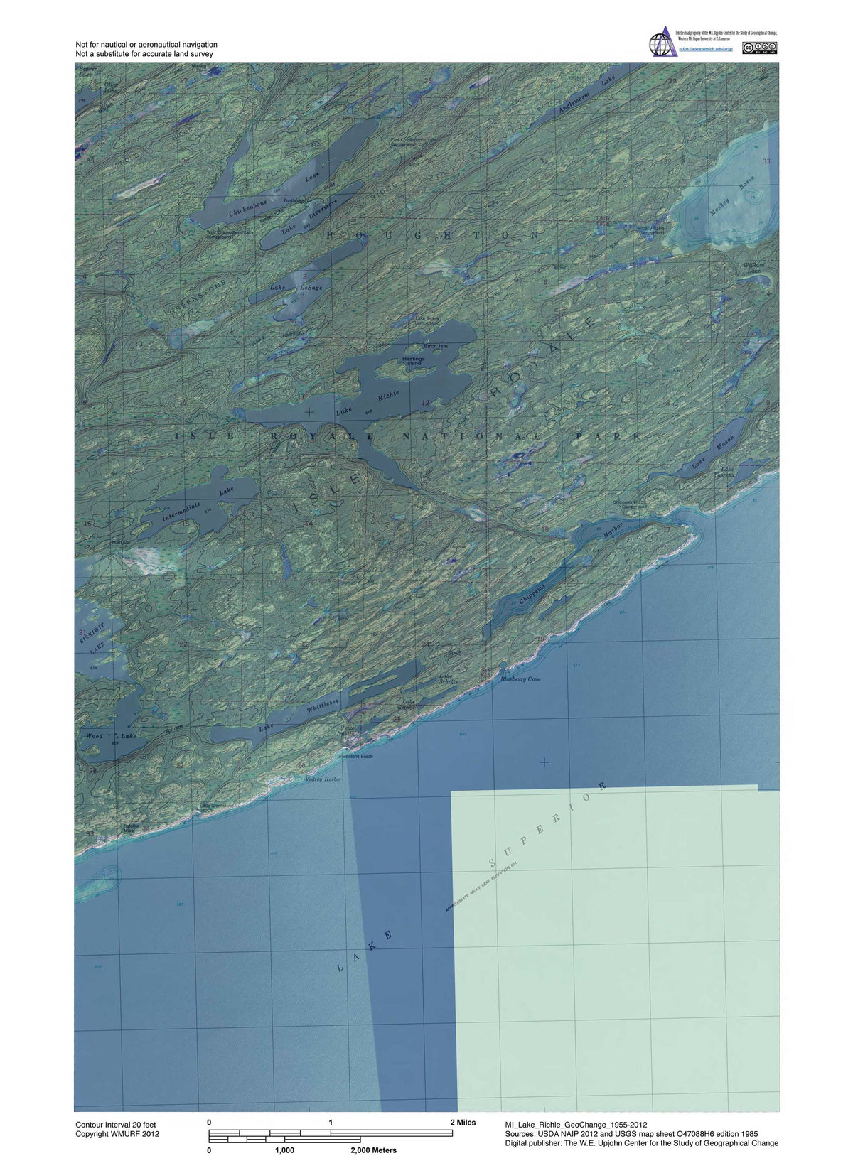 Isle Royale National Park (Bundle) Map by Western Michigan University ...