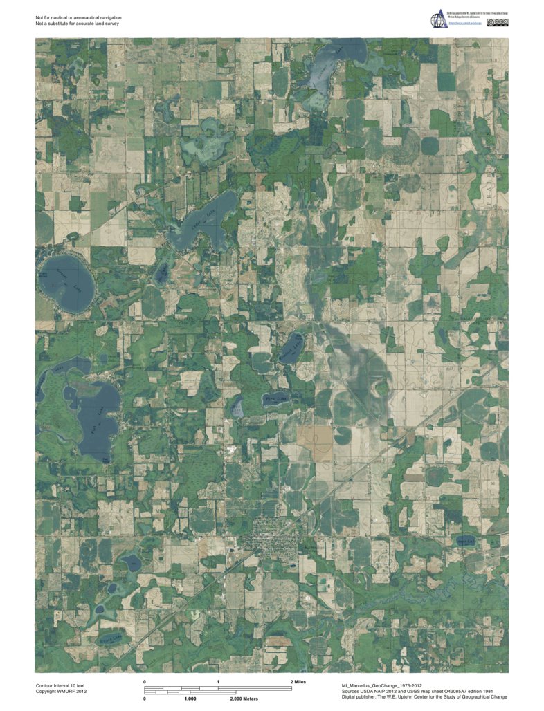 MI-Marcellus: GeoChange 1975-2012 Map by Western Michigan University | Avenza Maps