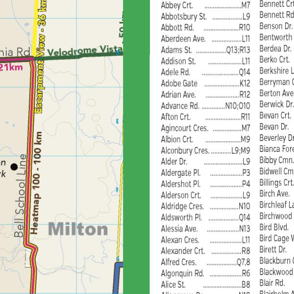 Rural Burlington Bike Map 2022 by Julie Witmer Custom Map Design | Avenza Maps
