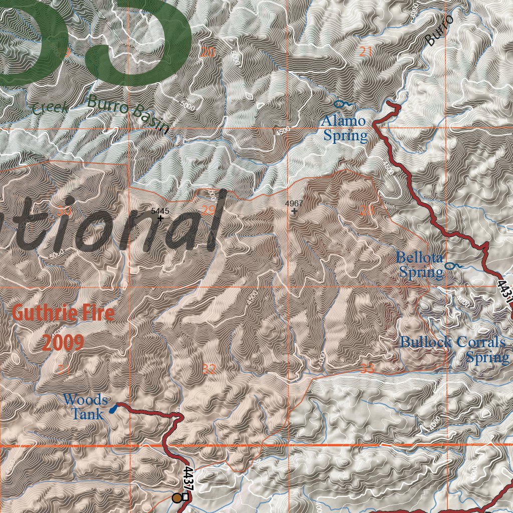 Arizona GMU 33 - FlatlineMaps 25 Map by Flatline Maps LLC | Avenza Maps