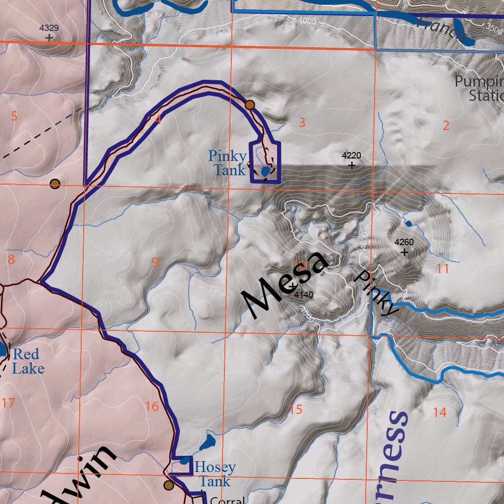 Arizona GMU 18B - FlatlineMaps 25 Map by Flatline Maps LLC | Avenza Maps