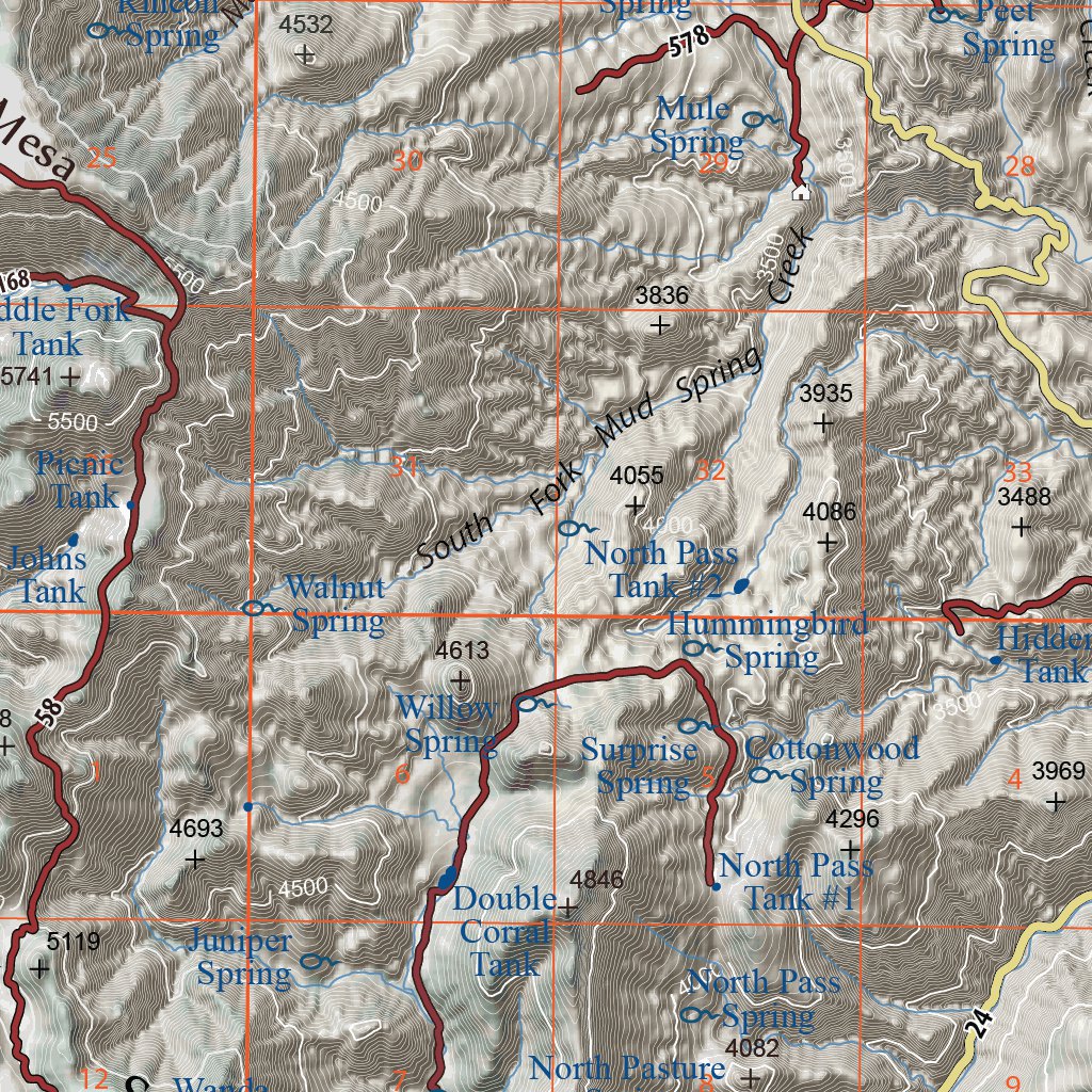 Arizona GMU 21 - FlatlineMaps 25 Map by Flatline Maps LLC | Avenza Maps