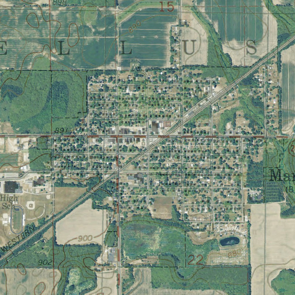 MI-Marcellus: GeoChange 1975-2012 Map by Western Michigan University | Avenza Maps