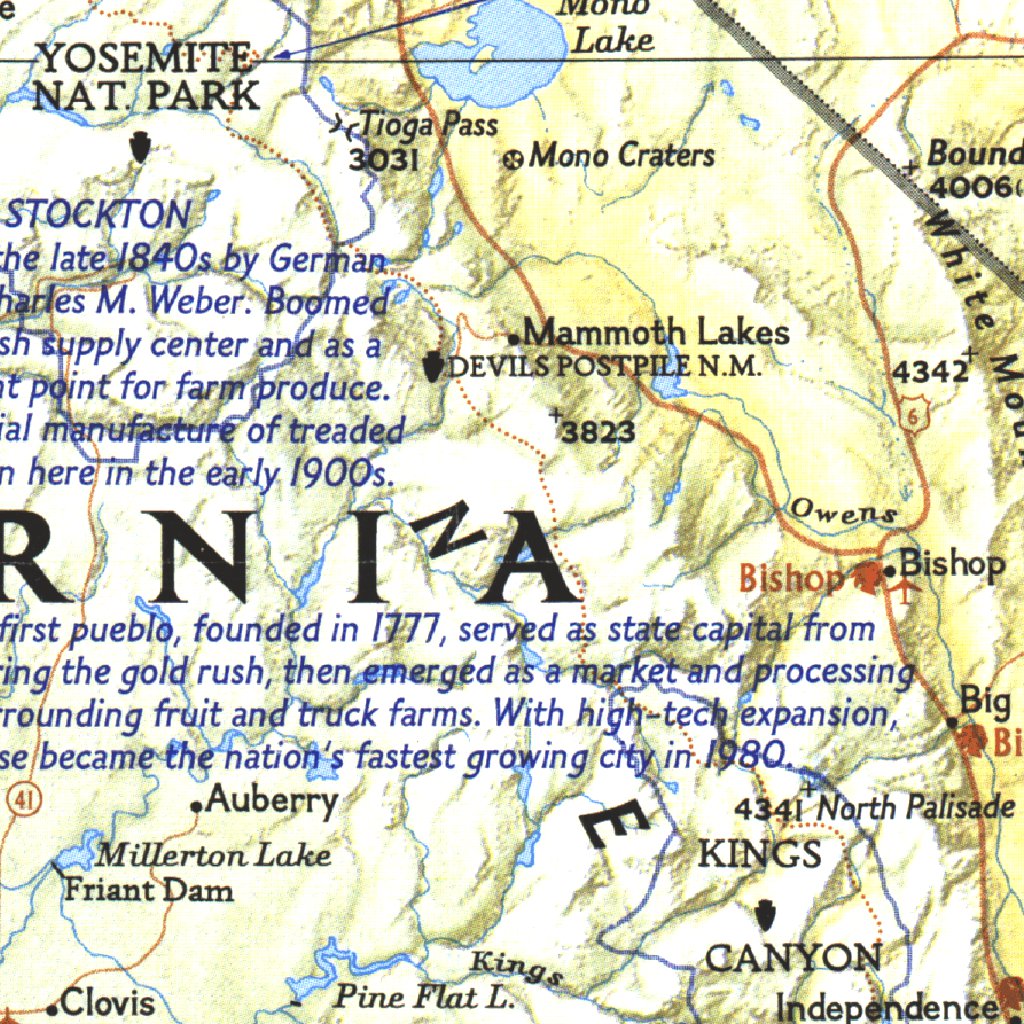 Making Of America, Far West 1984 Map by National Geographic | Avenza Maps