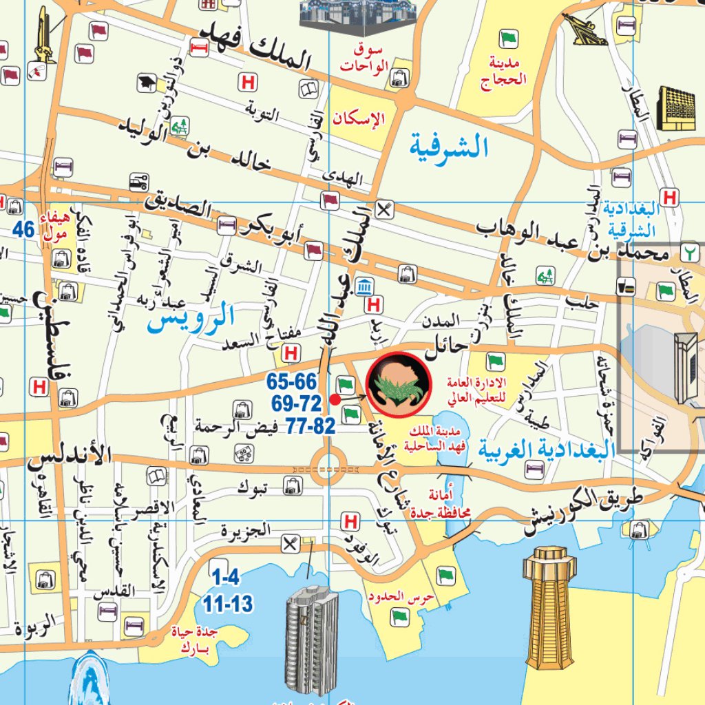 Jeddah Festival Map 2013,خريطة مهرجان جدة 2013 by Farsi Geotech | Avenza Maps