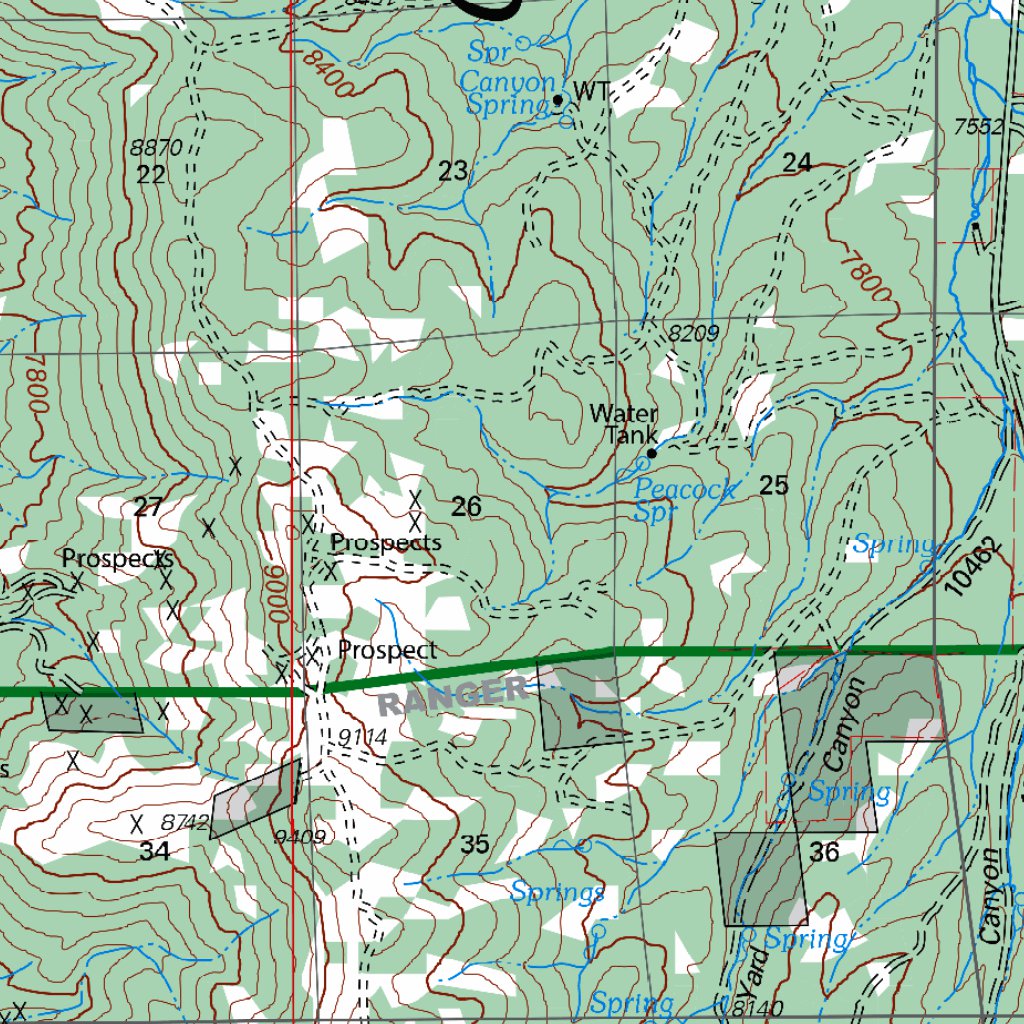 High Schells Wilderness Humboldt-Toiyabe National Forest 2013 Map by US Forest Service R4 ...