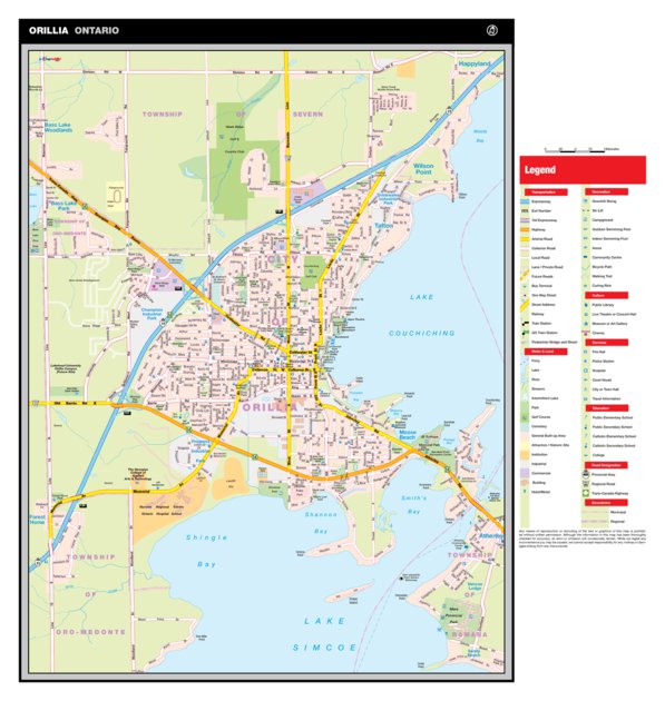 Orillia, ON Map by Mapmobility Corp. | Avenza Maps