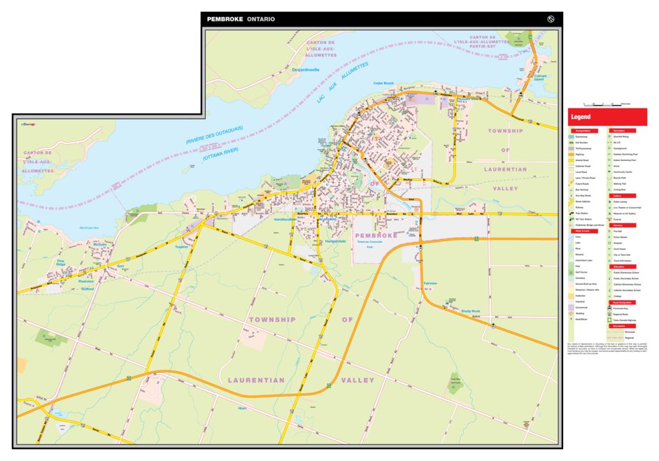 Pembroke, ON Map by Mapmobility Corp. | Avenza Maps