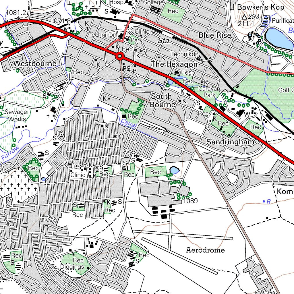 3126DD QUEENSTOWN Map by Chief Directorate: National Geo-spatial Information | Avenza Maps